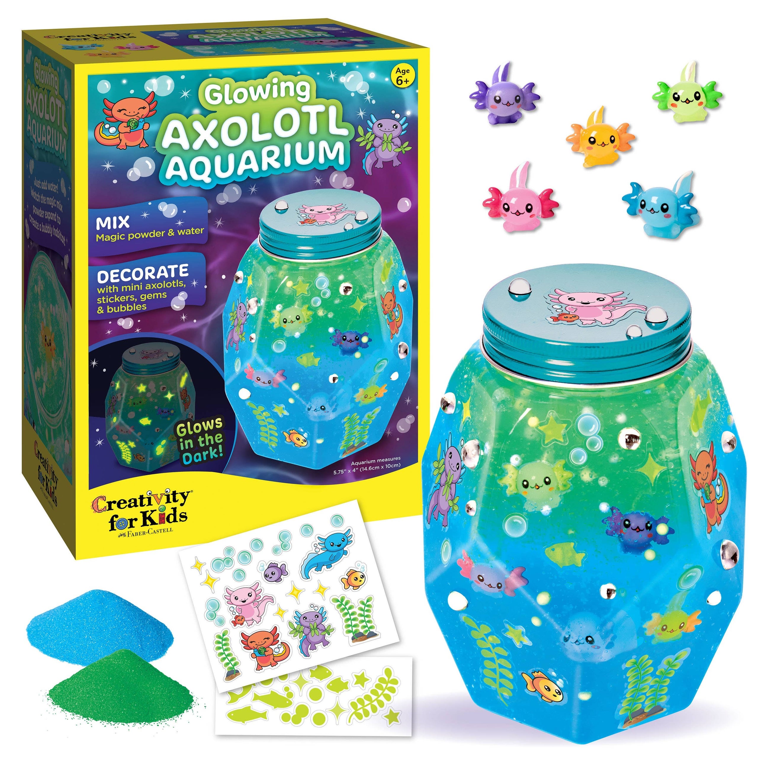 Faber-Castell - Make an Axolotl Glowing Aquarium Craft for Kids | Coco ...